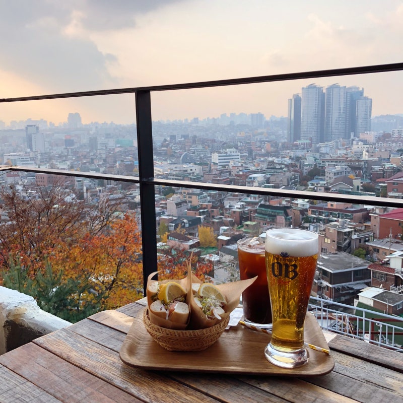 해방촌 브런치 카페 더로열푸드앤드링크 루프탑 뷰맛집 네이버 블로그