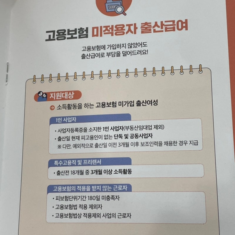 고용보험 미가입 출산여성 출산급여 신청방법 1인사업자프리랜서 출산급여 받자구요 네이버 블로그