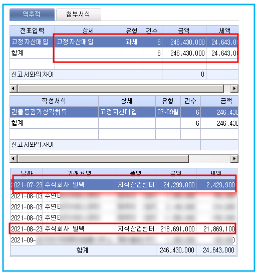 부동산 매입시 분개 부가세신고서와 검토방법까지 네이버 블로그