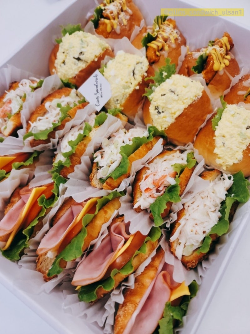 엘린스샌드위치울산울산샌드위치샌드위치박스크루24p 크루15p산드라 네이버 블로그