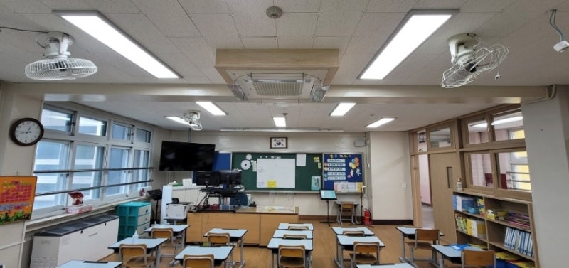 서울성남 학교 천정형 시스템 에어컨청소공기청정키트필터 청소 네이버 블로그