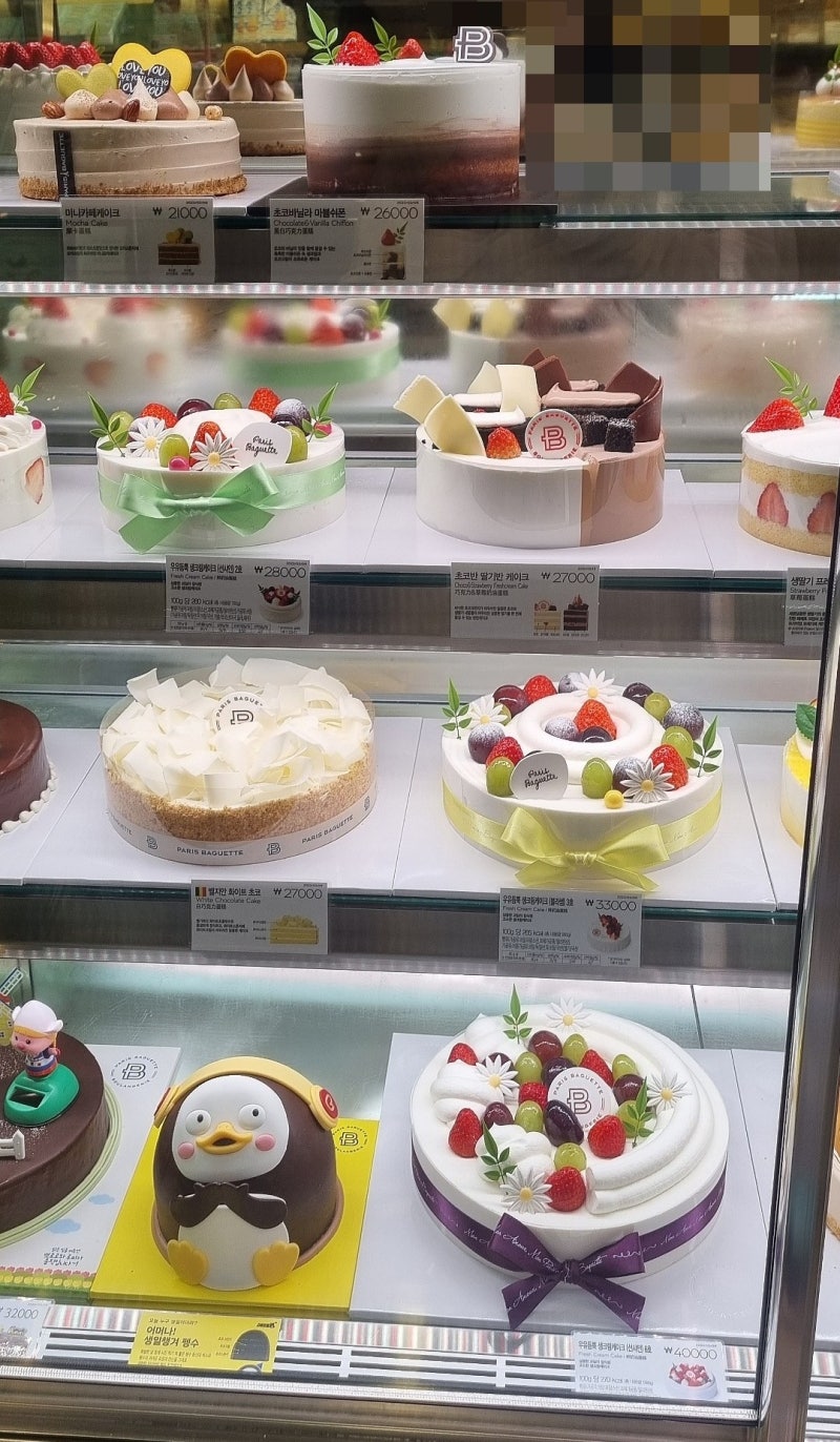 파리바게트 케이크 종류 메뉴와 가격 할인 And 칼로리표 파리바게뜨 케익 사이즈 크기 생크림 초코 반반 네이버 블로그