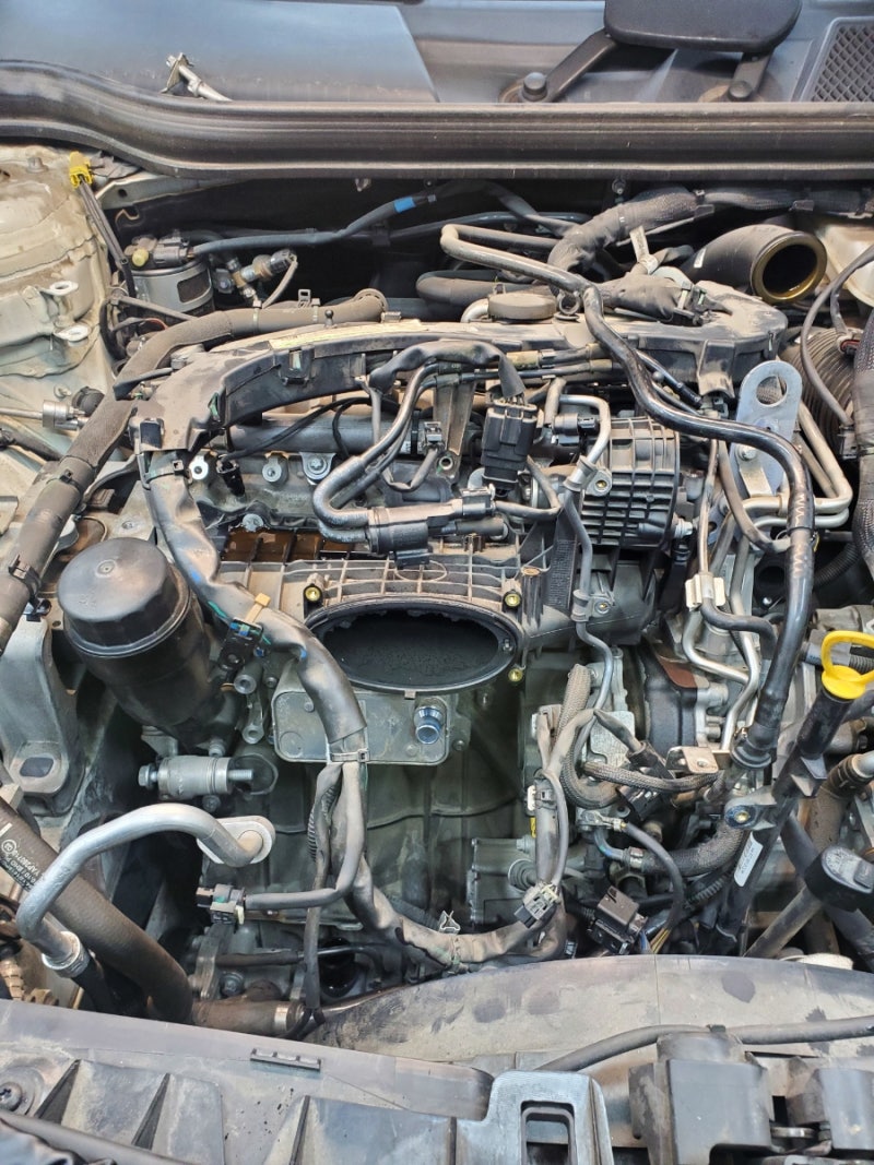 동대문수입차정비 벤츠 W117 CLA 디젤 흡기매니폴드 플랩 고착으로 인한 엔진경고등 점등, 가속불량 P200A21 ...