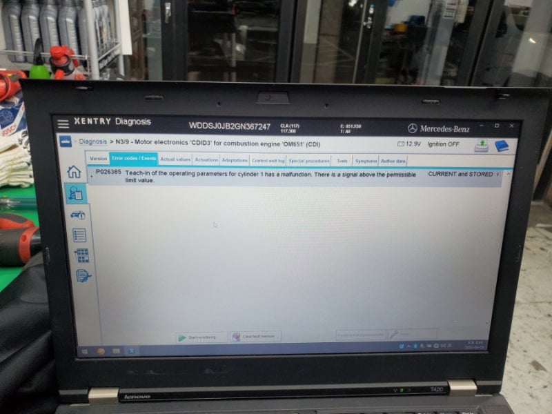 동대문수입차정비 벤츠 W117 CLA 디젤 흡기매니폴드 플랩 고착으로 인한 엔진경고등 점등, 가속불량 P200A21 ...