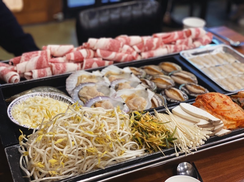 맛집술집 대전 유천동 샤브샤브 해물삼합구이 해물상회 네이버 블로그