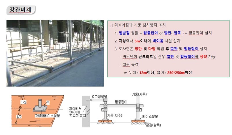 강관비계 구조조립기준 및 안전수칙 산안기 제5960조 네이버 블로그