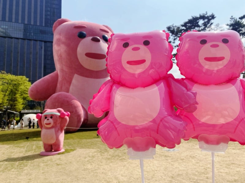 서울 롯데월드타워 벨리곰 풍선 위치 잠실 석촌호수 벚꽃 포토존 배경화면 네이버 블로그