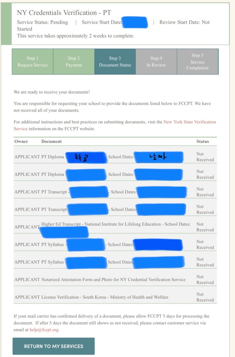 미국 물리치료사 준비 3. FCCPT 성적평가 진행 방법(처음부터 끝까지) : 네이버 블로그