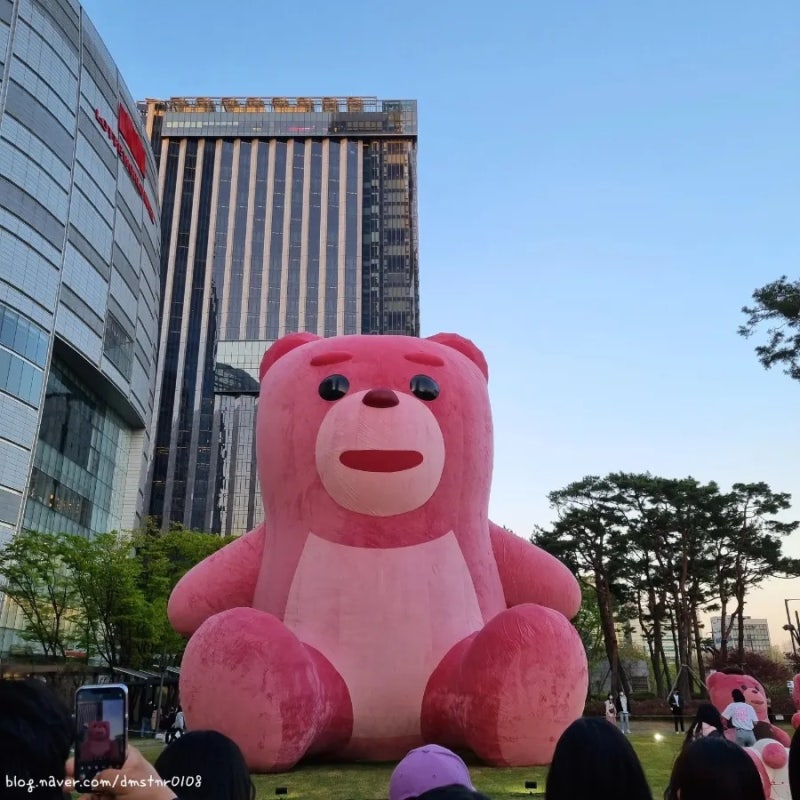 잠실 롯데월드몰 타워광장 초대형 어메이징 벨리곰 전시기간 연장위치 네이버 블로그