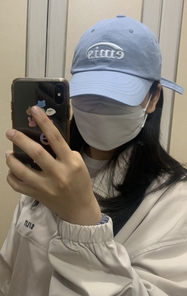 [EMIS]이미스 22SS 뉴로고 볼캡 라이트블루 후기(실물사진 및 착용샷) : 네이버 블로그