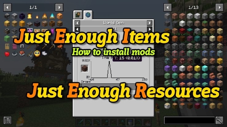 [모드][Forge/Fabric][1.20.4] Just Enough Items / Just Enough Resources 모드 ...