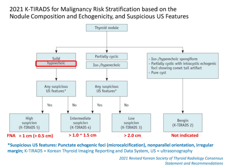 갑상선 결절 진단과 치료 update (2021 K-TIRADS) : 네이버 블로그