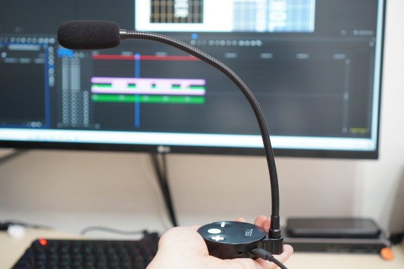 방송용 마이크 TSG GM200U 후기 원터치 스탠드 타입이라 간편해 : 네이버 블로그