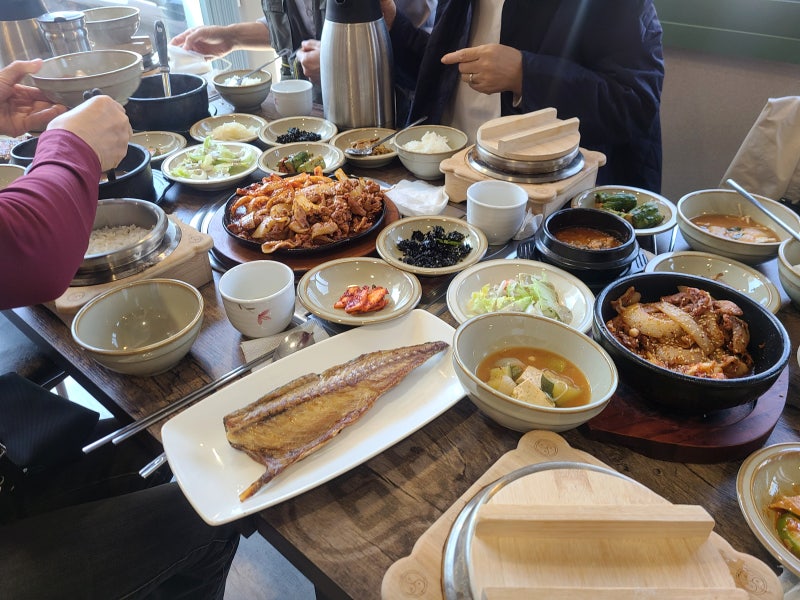 파주 심학산 맛집 들꽃쌈밥 푸짐한 한식 한 상 네이버 블로그