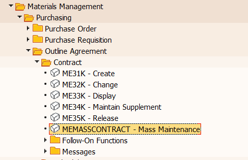 [SAP ABAP] ME31K - BAPI - BAPI_CONTRACT_CREATE , BAPI_CONTRACT_CHANGE ...