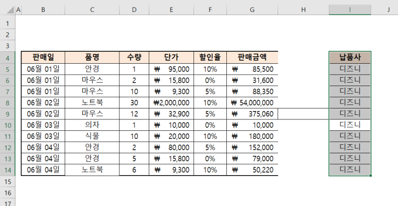 엑셀 전체선택 단축키로 표 전체 선택하기 네이버 블로그