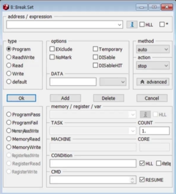 [TRACE32] Breakpoint 기능 정리 : 네이버 블로그