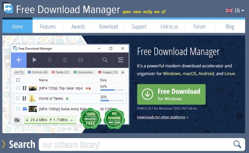 IDM을 대체하는 다운로드 가속 프로그램 Free Download Manager (FDM) : 네이버 블로그