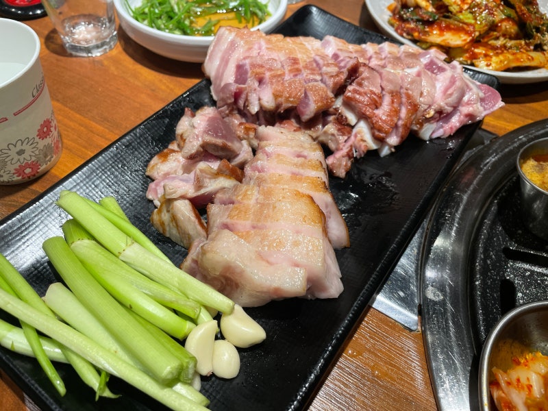 천호 고기집 굽은다리 맛집 한마음정육식당 삼겹살 네이버 블로그