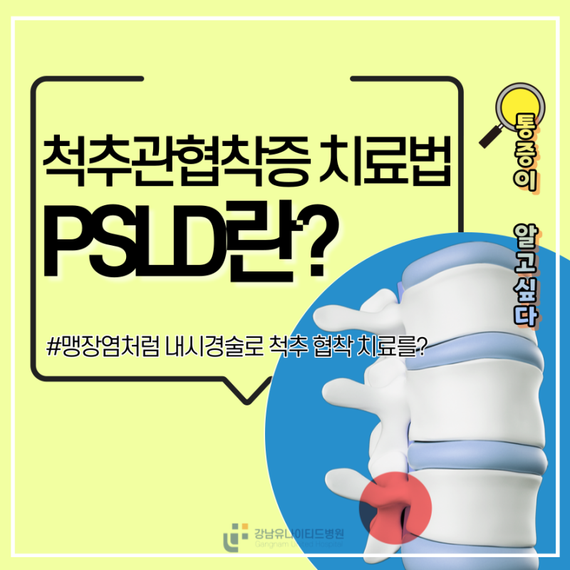 PSLD, 시술일까 수술일까? 척추 협착증을 맹장염처럼 내시경으로 제거하는 신개념 치료법 : 네이버 블로그