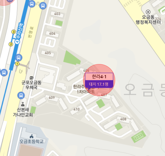 1기신도시 재건축 가능성 높은 아파트 소개 산본편 군포시 산본동 한라주공4단지1차아파트연식31년차용적률115평균대지