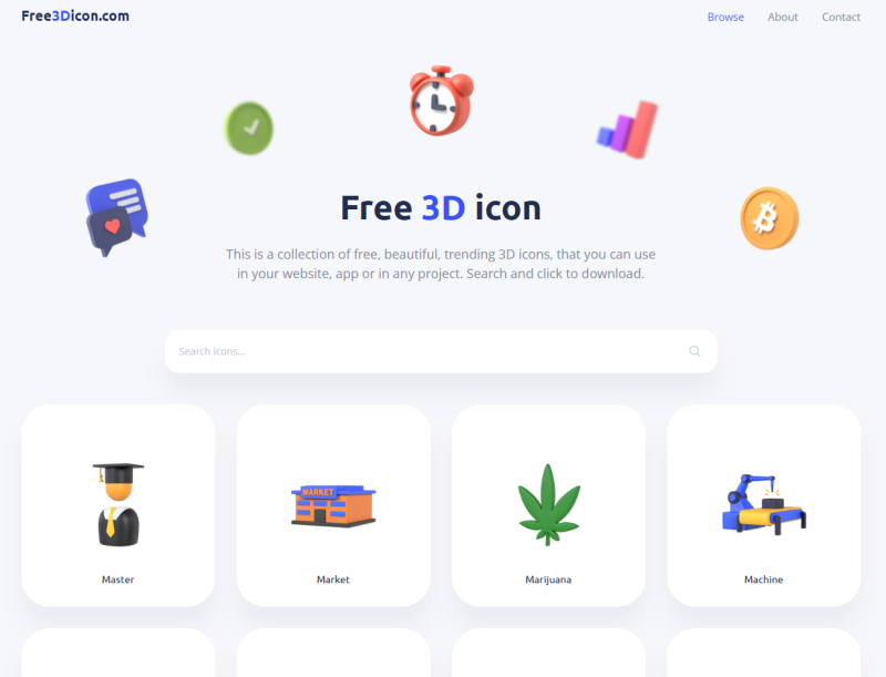 무료 3D 아이콘, 벡터, 일러스트 사이트 : 네이버 블로그