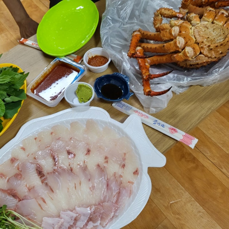 천안시농수산물도매시장 킹크랩 And 대광어회 포장 후기남해수산 킹크랩 시세 네이버 블로그