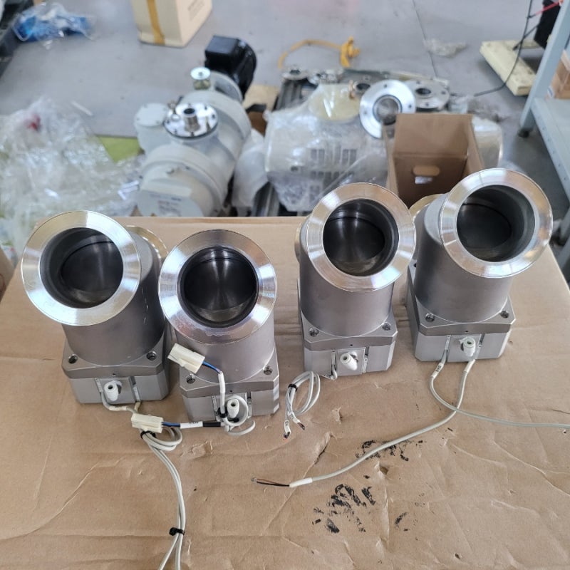 XYA-50 SMC 진공밸브 SUS 인라인 스텐밸브 NW50(KF50) 단동 밸로우즈씰 고진공 밸브 XYA-50 M9PA ...