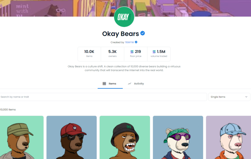 [生NFT분석] 솔라나 1위 NFT 오케이베어 Okay Bears & Bear 알아보자 A-Z : 네이버 블로그