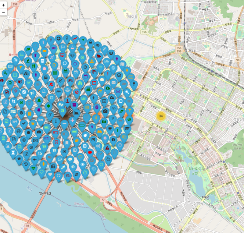 folium map icons(1) (font-awesome) : 네이버 블로그