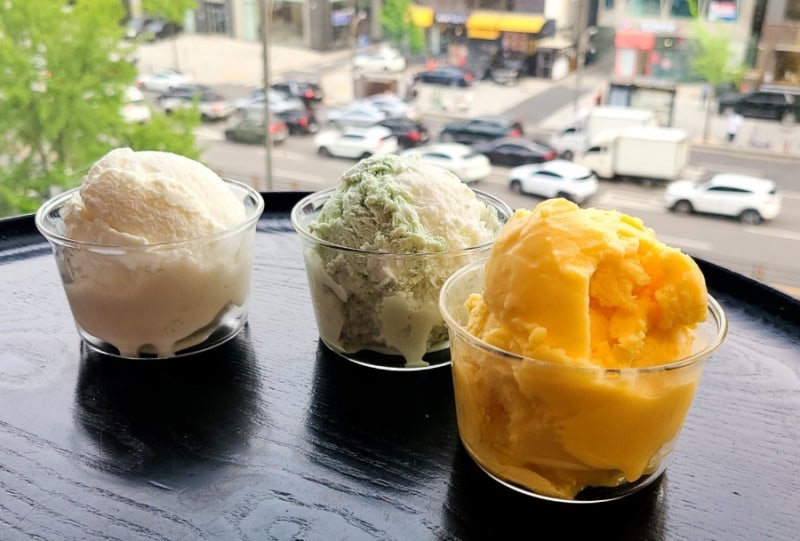 전세계 100가지 맛 아이스크림 맛보기 베스킨라빈스 브라운 청담점 네이버 블로그