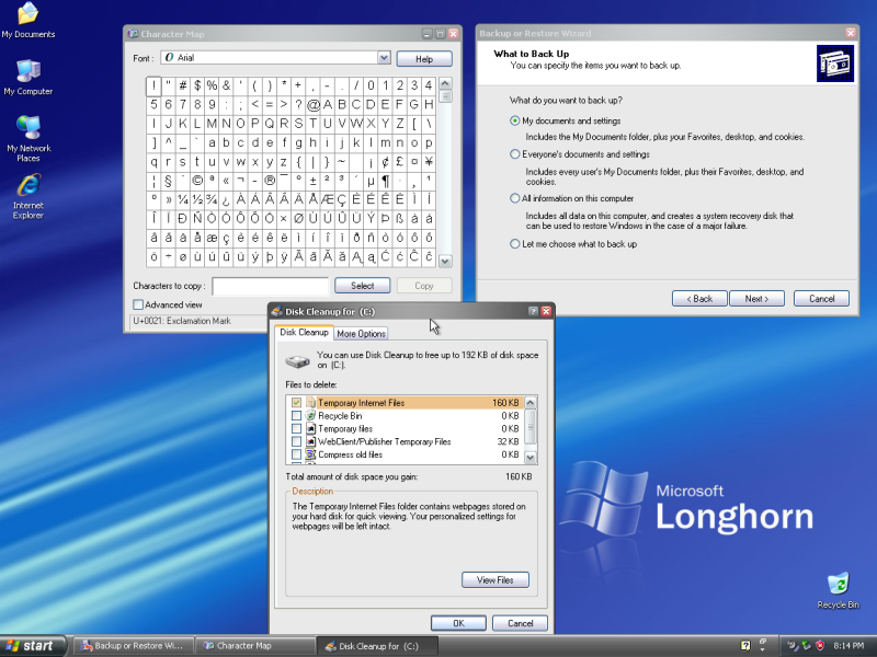 Microsoft Windows XP Professional (Longhorn Reimagined PP3) 5.1.2600 ...