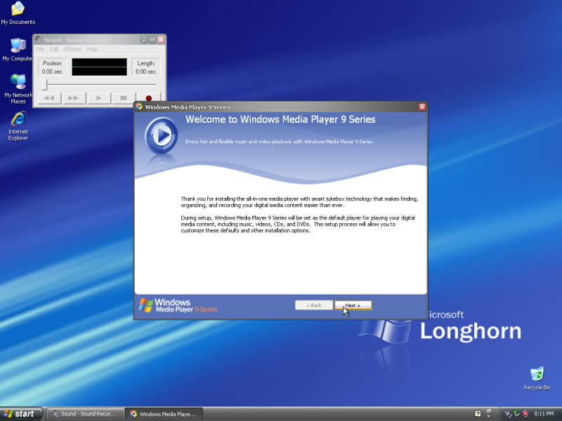 Microsoft Windows XP Professional (Longhorn Reimagined PP3) 5.1.2600 ...