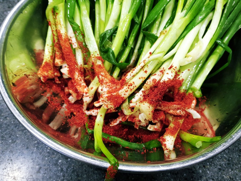 전참시 이영자 파김치 담그는법 양념 쪽파김치 맛있게 담그는법 레시피 꽃게액젓 파김치 대패 삼겹살 구이 쪽파요리 네이버 블로그