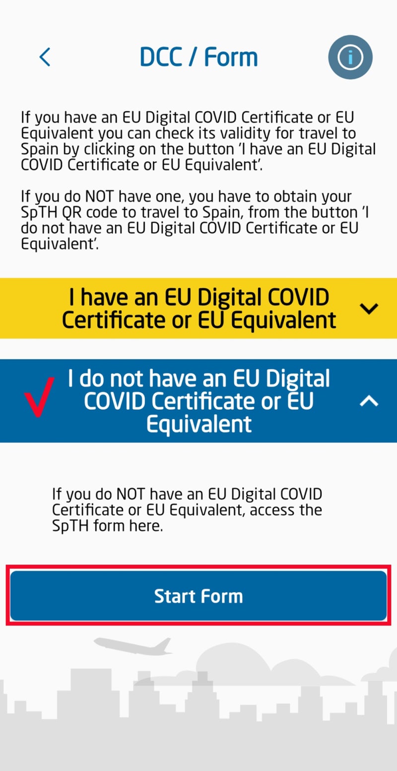 스페인 SPTH 작성 QR 코드 발급 방법 여행준비물 : 네이버 블로그