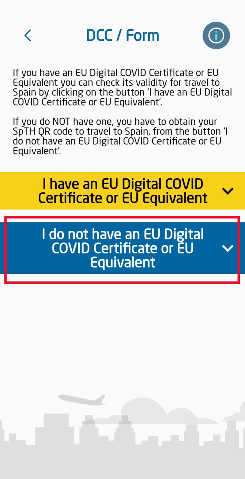 스페인 SPTH 작성 QR 코드 발급 방법 여행준비물 : 네이버 블로그