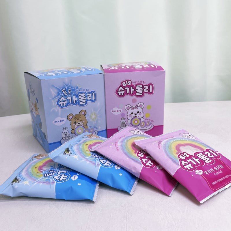 슈가롤리 무지개 한입솜사탕 맛있어 : 네이버 블로그
