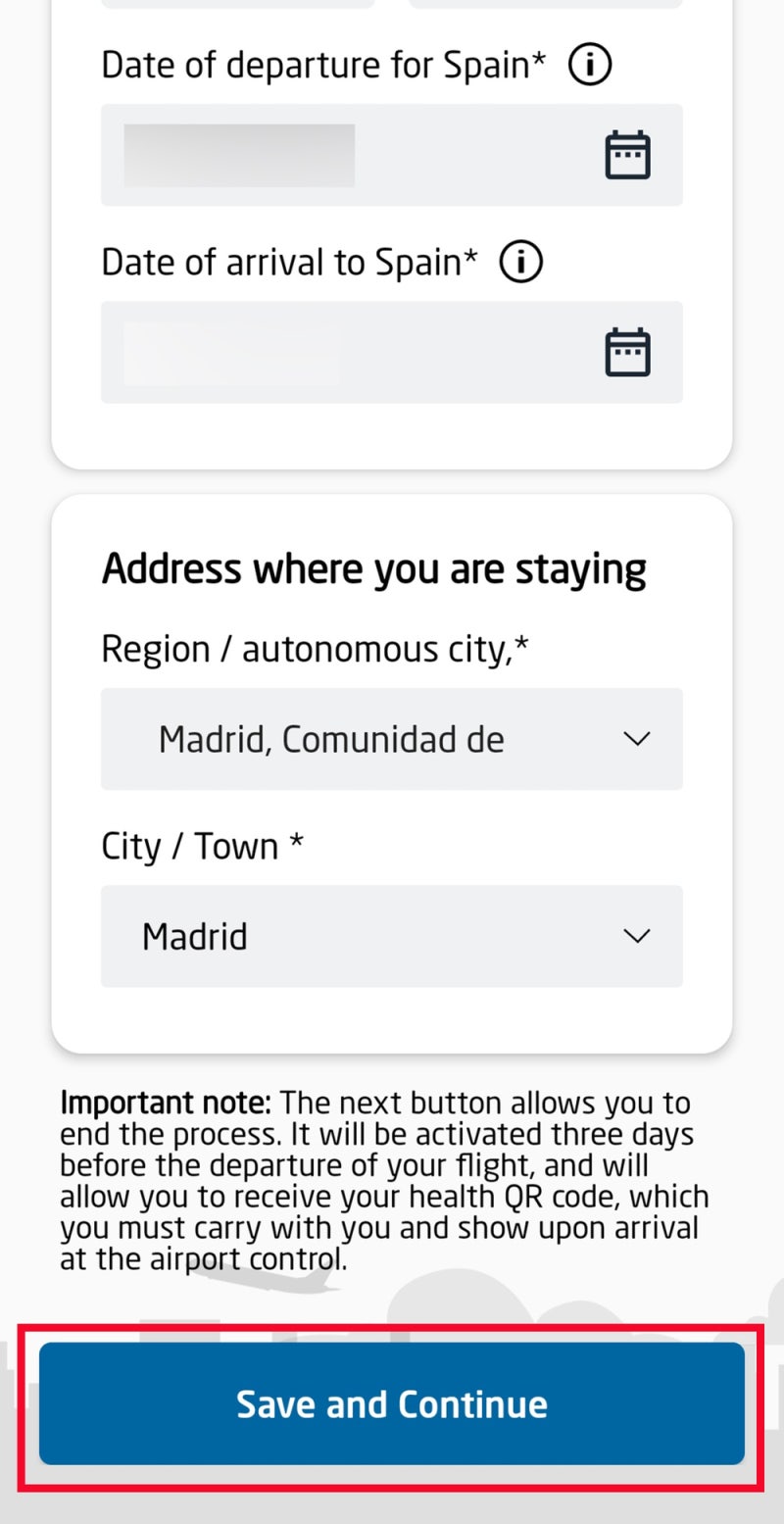 스페인 SPTH 작성 QR 코드 발급 방법 여행준비물 : 네이버 블로그