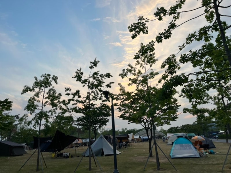 상암 난지캠핑장 스노우피크 리빙쉘 롱프로 아이보리 첫 피칭 네이버 블로그