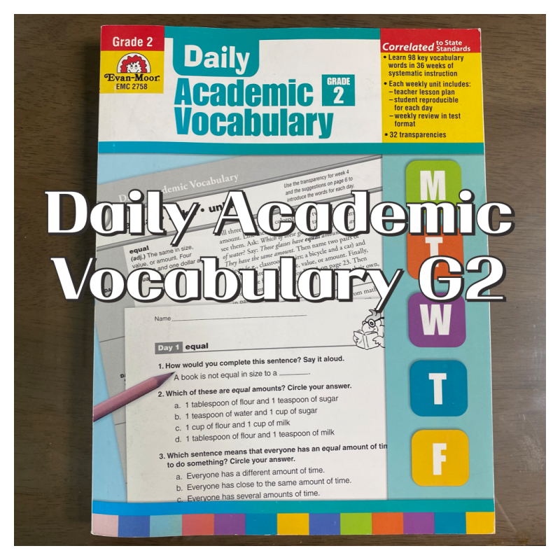 Daily Academic Vocabulary Grade2(Evan moor) ⎮국제 학교 외국인학교 여름방학 문제집 단어 어휘 ...