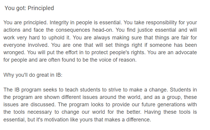[IB Learner Profile test]IB 학습자상 테스트 : 네이버 블로그