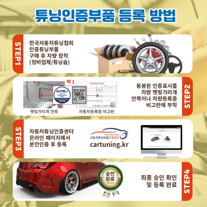 자동차 튜닝구조변경 튜닝인증부품으로 간단하게 등록하세요 네이버 블로그