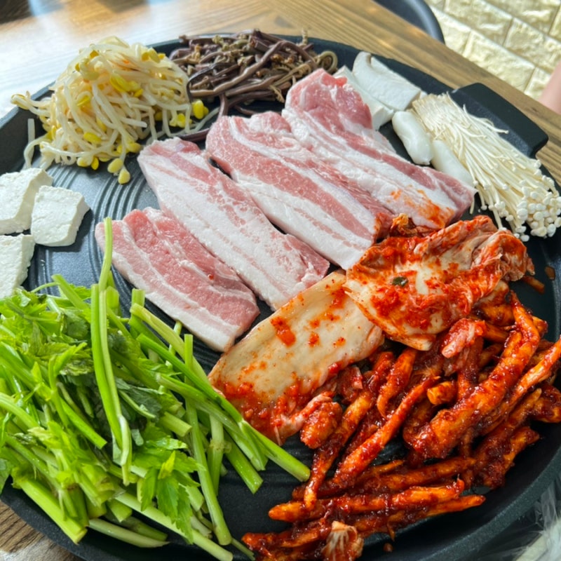 천안 성정동 더 덕 무한 리필 더덕 솥뚜껑 삼겹살 네이버 블로그