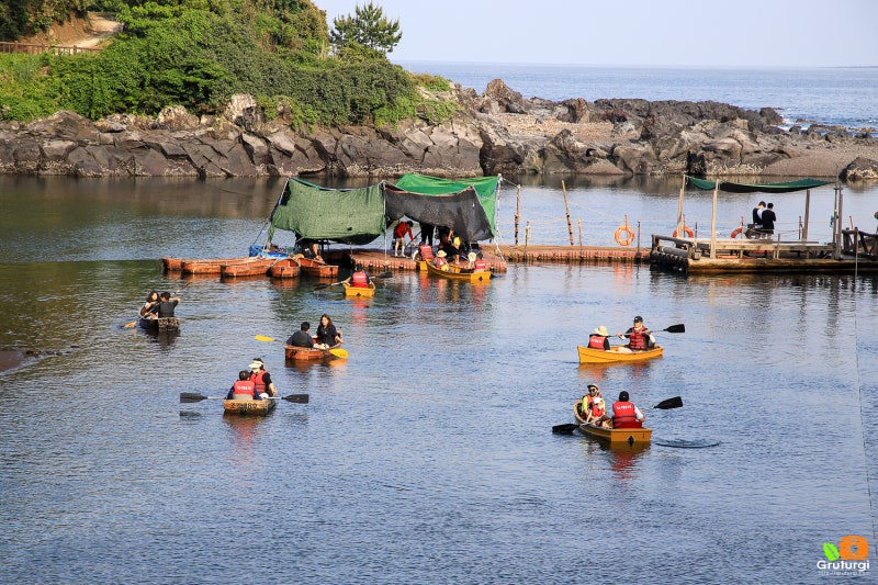 제주도 서귀포 관광지 제주 쇠소깍 테우 카약 제주 놀거리 네이버 블로그