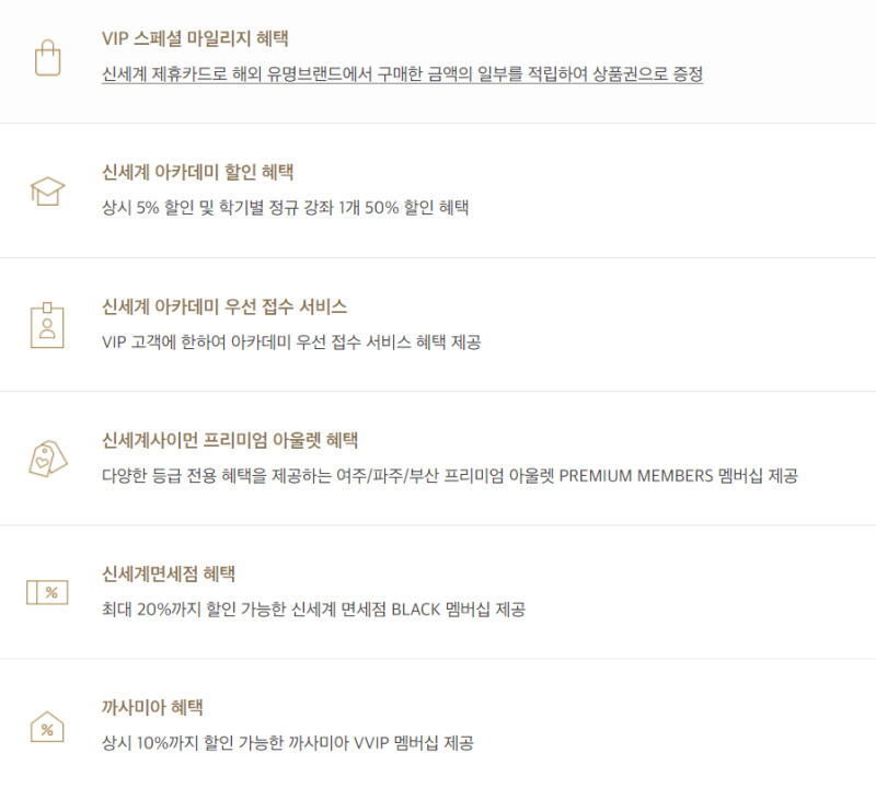 신세계 Vip 등급 및 혜택 총정리 라운지 다과 명절선물 현대백화점 매칭 네이버 블로그