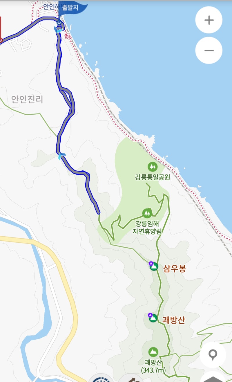 강릉 괘방산 등산코스 괘방산 등산지도강릉 초보등산코스활공장 코스안인삼거리주차장 네이버 블로그