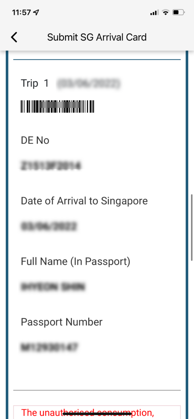 SG ARRIVAL CARD, My ICA 싱가포르 입국카드 / 입국신고서 작성 : 네이버 블로그
