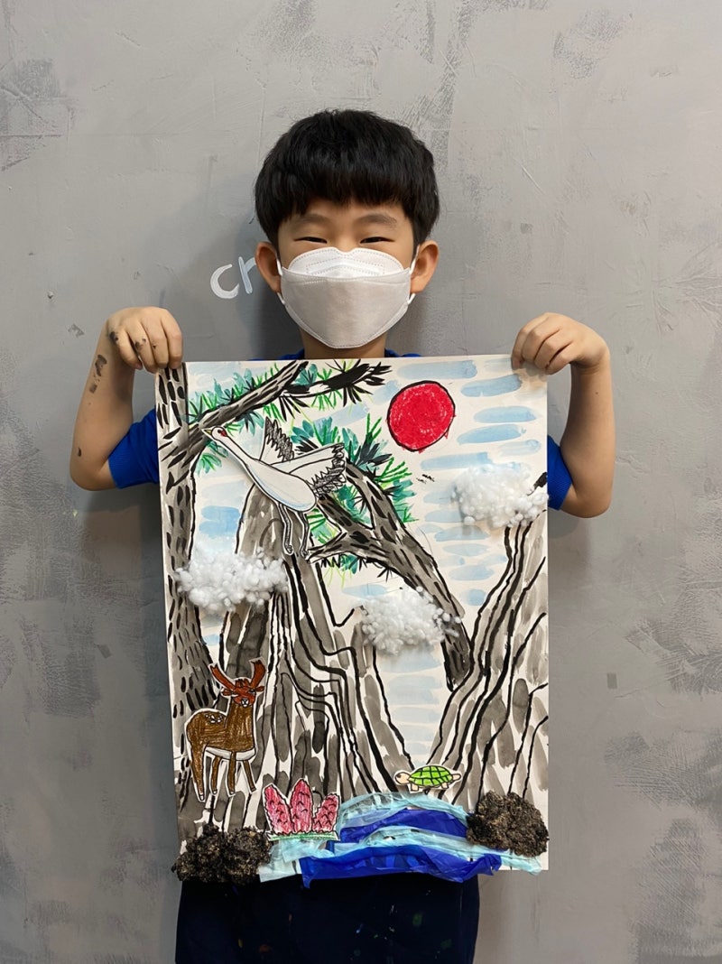 십장생 킨더 초등 수업 시흥시 배곧동 미술학원 창의미술 크리아트 네이버 블로그