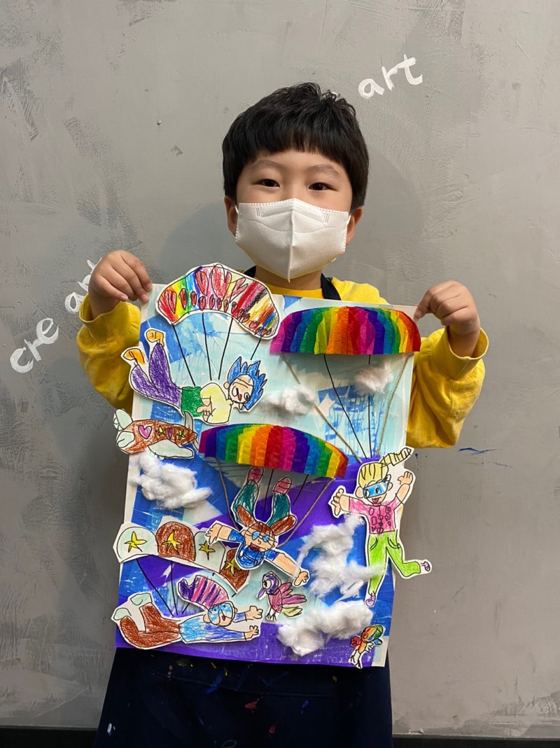 패러글라이딩 크라인 6·7세 수업 시흥시 배곧동 미술학원 창의미술 크리아트 네이버 블로그
