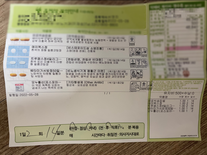 평택 성모병원 20대 여자 급성 신우신염콩팥염증 혈뇨 신장 결석 방광염 후기 응급실 방문비뇨기과 진료